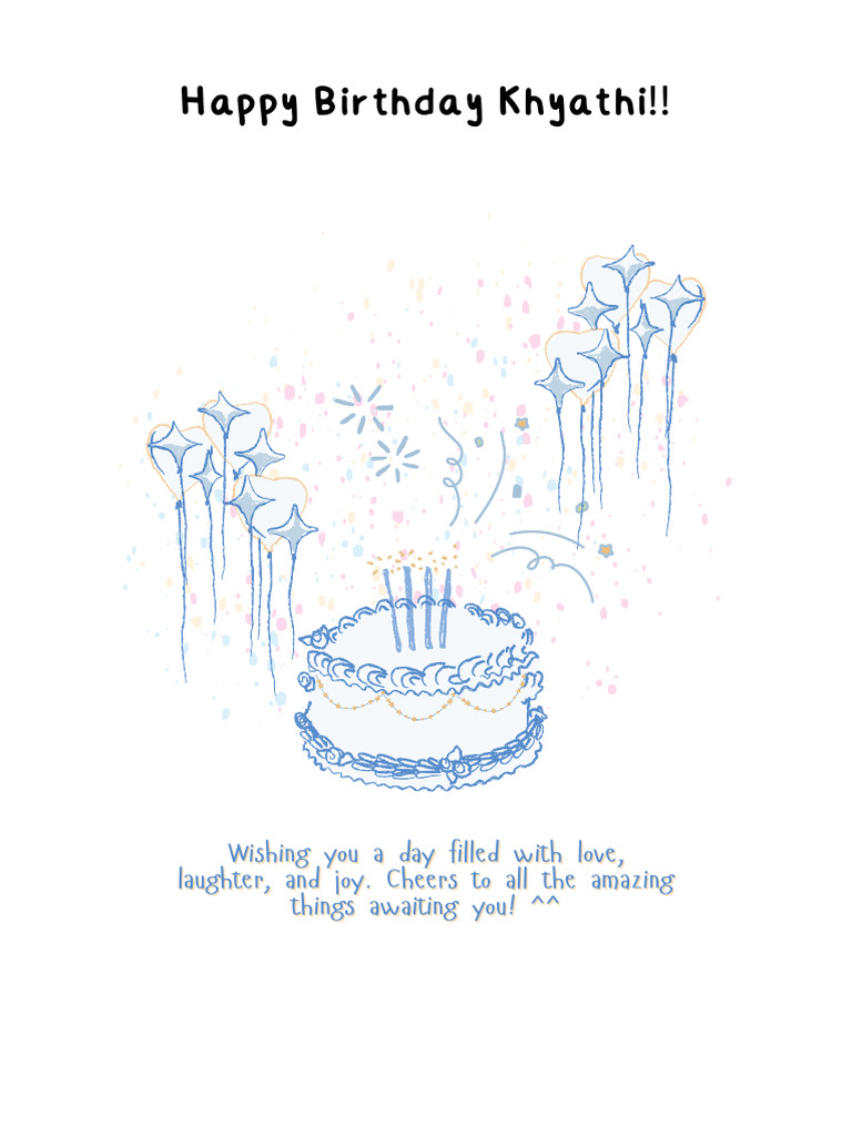 Kyathi Birthday | PDF