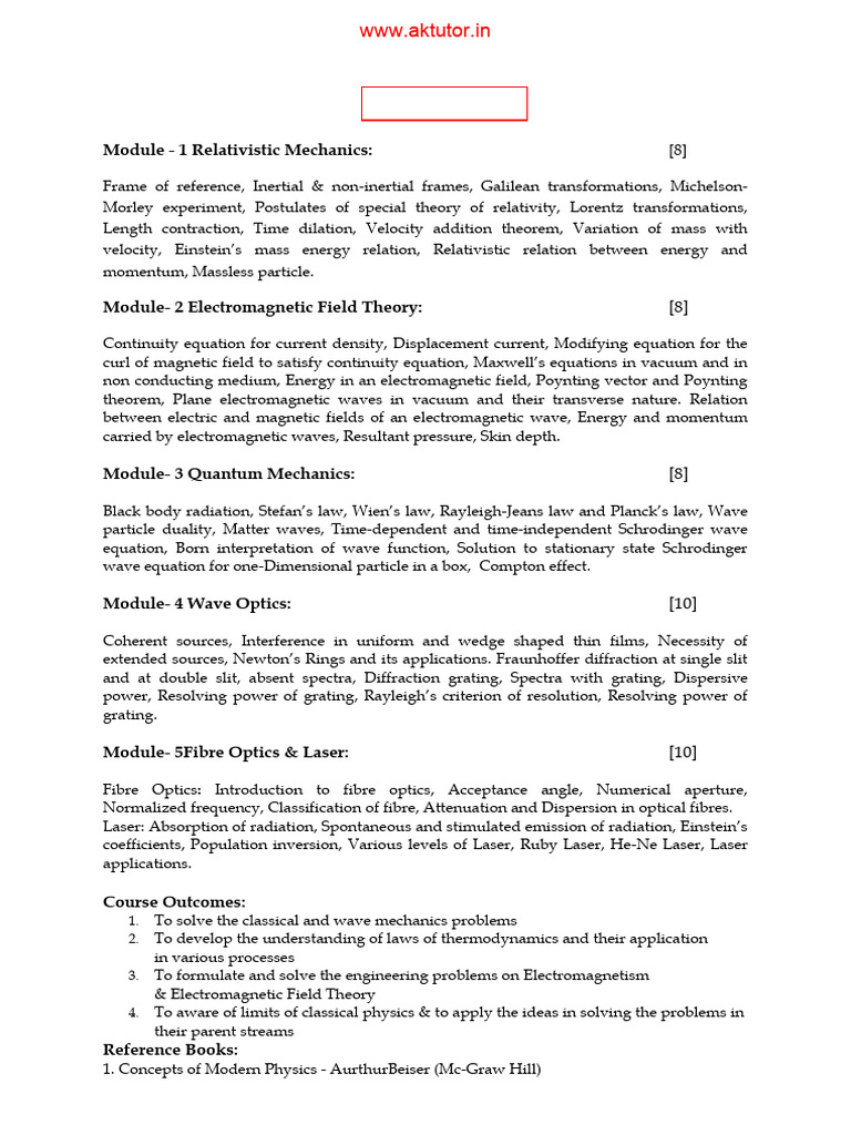 Module - 1 Relativistic Mechanics | PDF | Waves | Electromagnetic Radiation