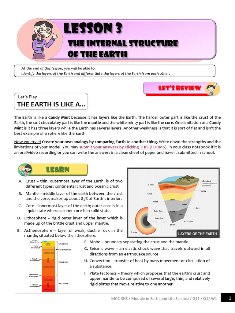 Understanding Earth's Layers: Grade 11 | PDF | Nature | Geology