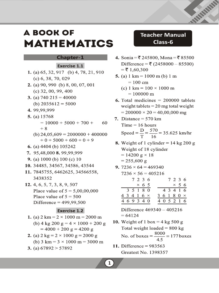 Mathematics 6 | PDF