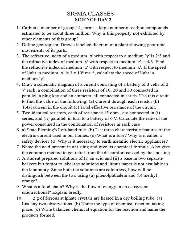 SCIENCE DAY 2 (1) | PDF | Series And Parallel Circuits | Resistor