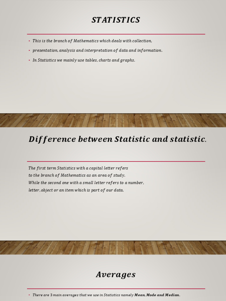 STATISTICS COMPREHENSIVE NOTES | PDF