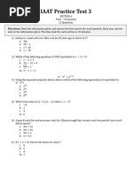 Iowa Algebra Aptitude Test Overview | PDF
