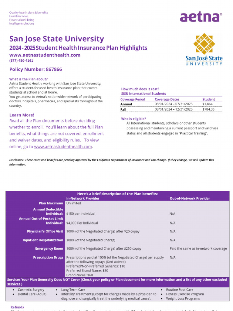 CSU SJSU Highlight Sheet 2425 International | PDF