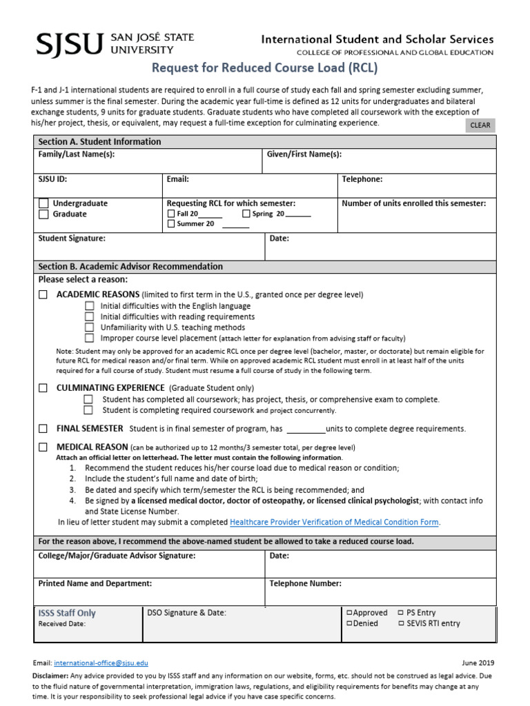 RCL vJuly2019 (1) | PDF | Postgraduate Education | Academic Degree