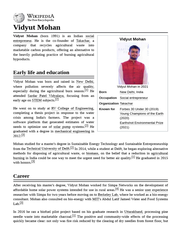 Vidyut_Mohan | PDF | Natural Environment | Sustainable Technologies