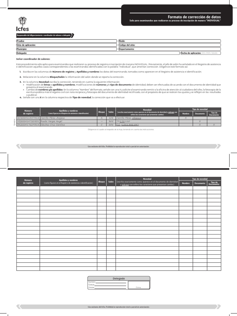 Correccion de Datos Saber Pro y TyT 20241 (JUN14) | PDF | Documento de ...