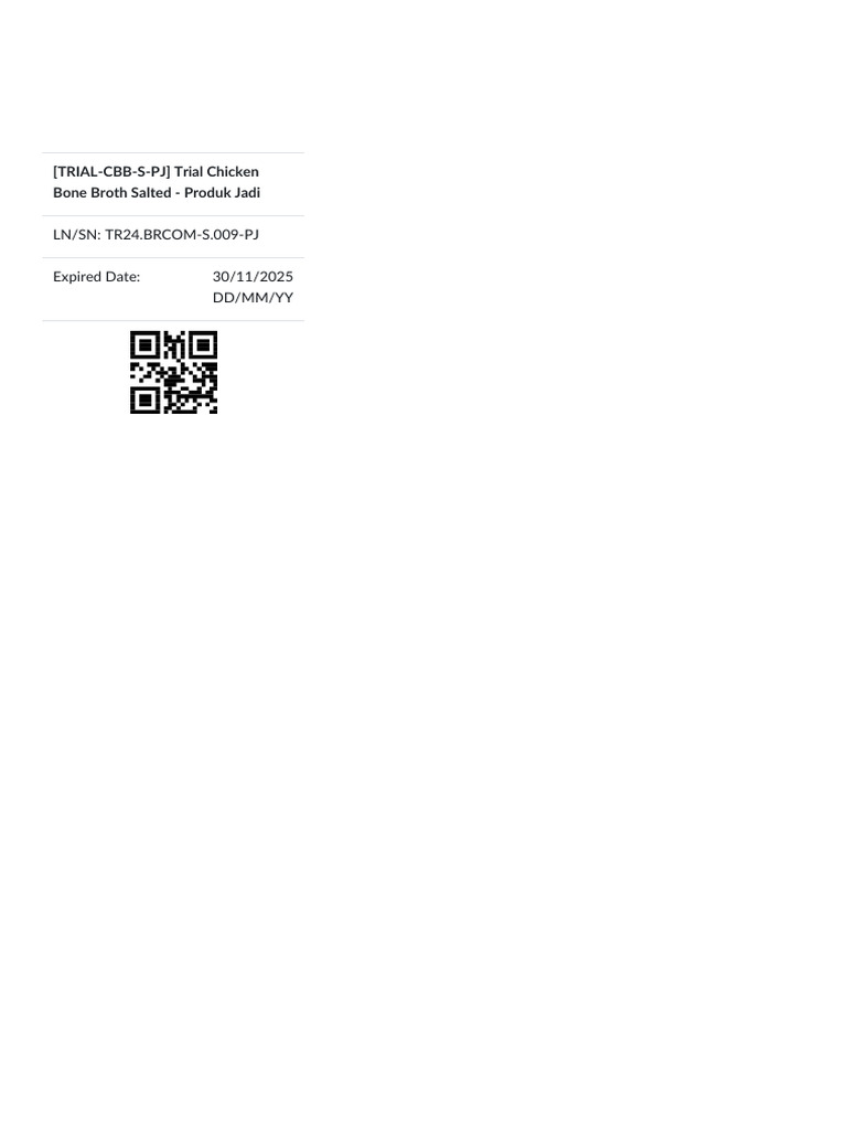 Products QR-CODE - TR24.BRCOM-S.009-PJ | PDF
