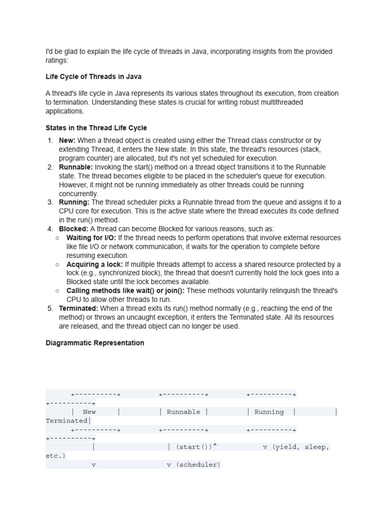 thread lifecycle | PDF | Thread (Computing) | Scheduling (Computing) thread lifecycle | PDF | Thread (Computing) | Scheduling (Computing)