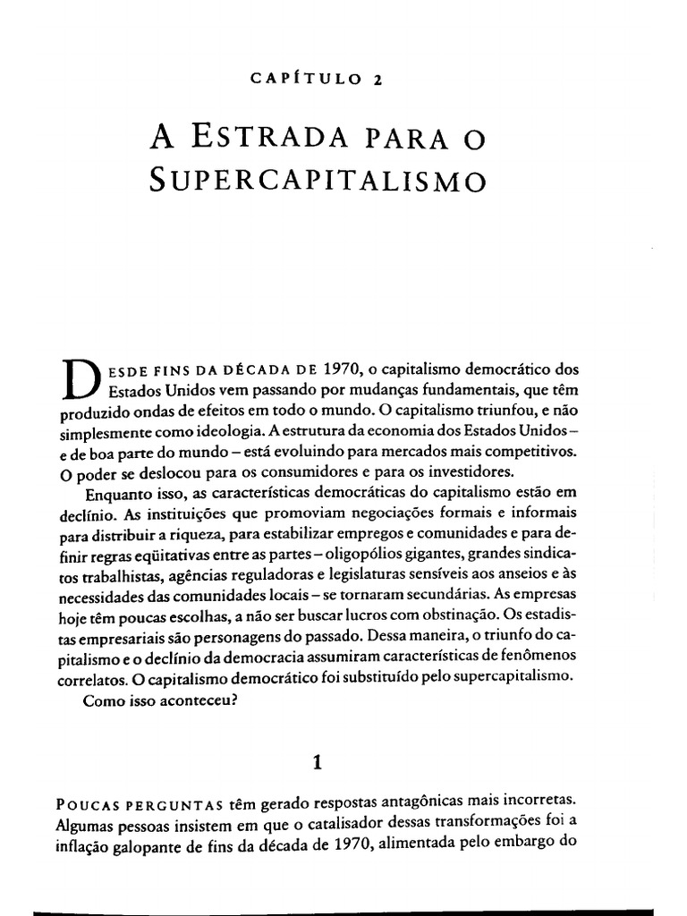 Supercapitalismo Cap2 PDF | PDF