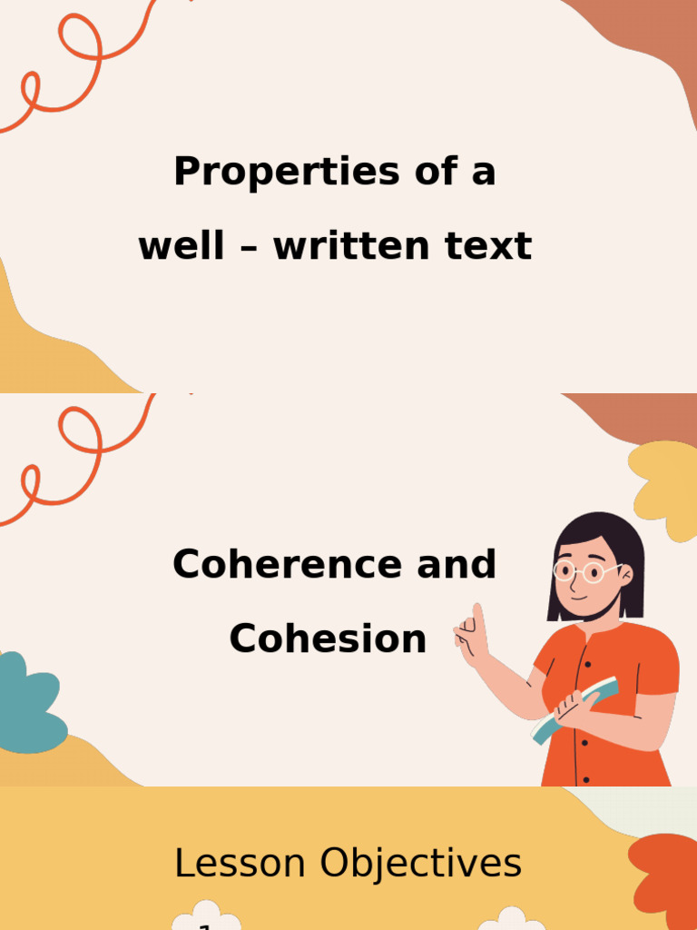 Understanding Cohesion and Coherence | PDF | Sentence (Linguistics) | Essays