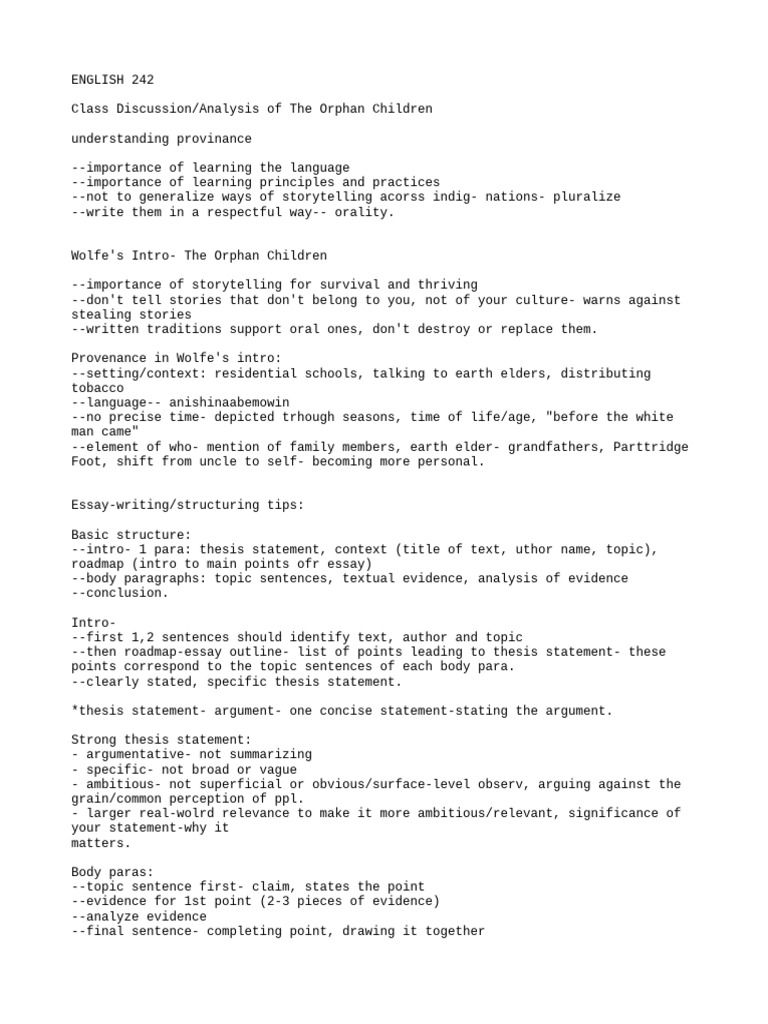 USask ENG 242 Notes 14th Sept | PDF | Knowledge | Argument
