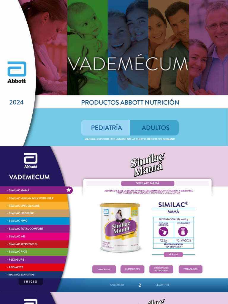 Vademecum Abbott 2025 | PDF | Amamantamiento | Nutrición