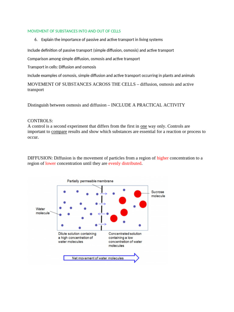 HSB NOTES | PDF | Osmosis | Bone