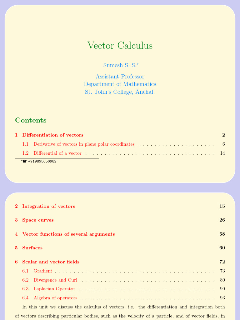 Vectors PRSN | PDF | Coordinate System | Derivative