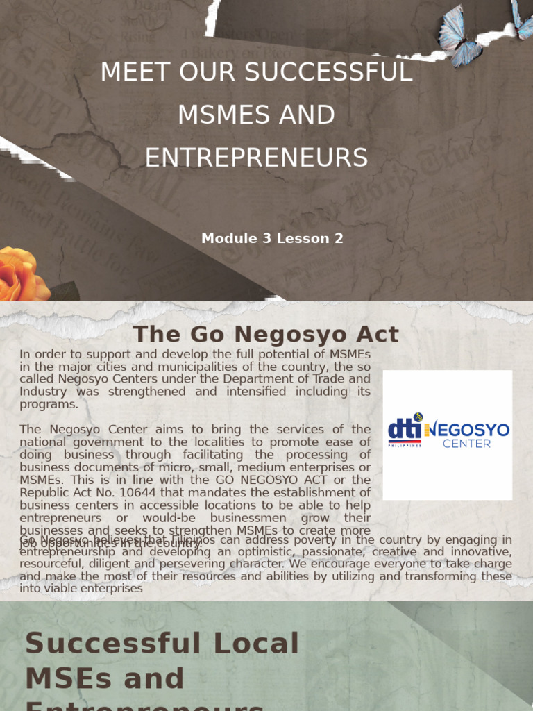 Meet Our Successful Msmes and Entrepreneurs | PDF | Entrepreneurship ...