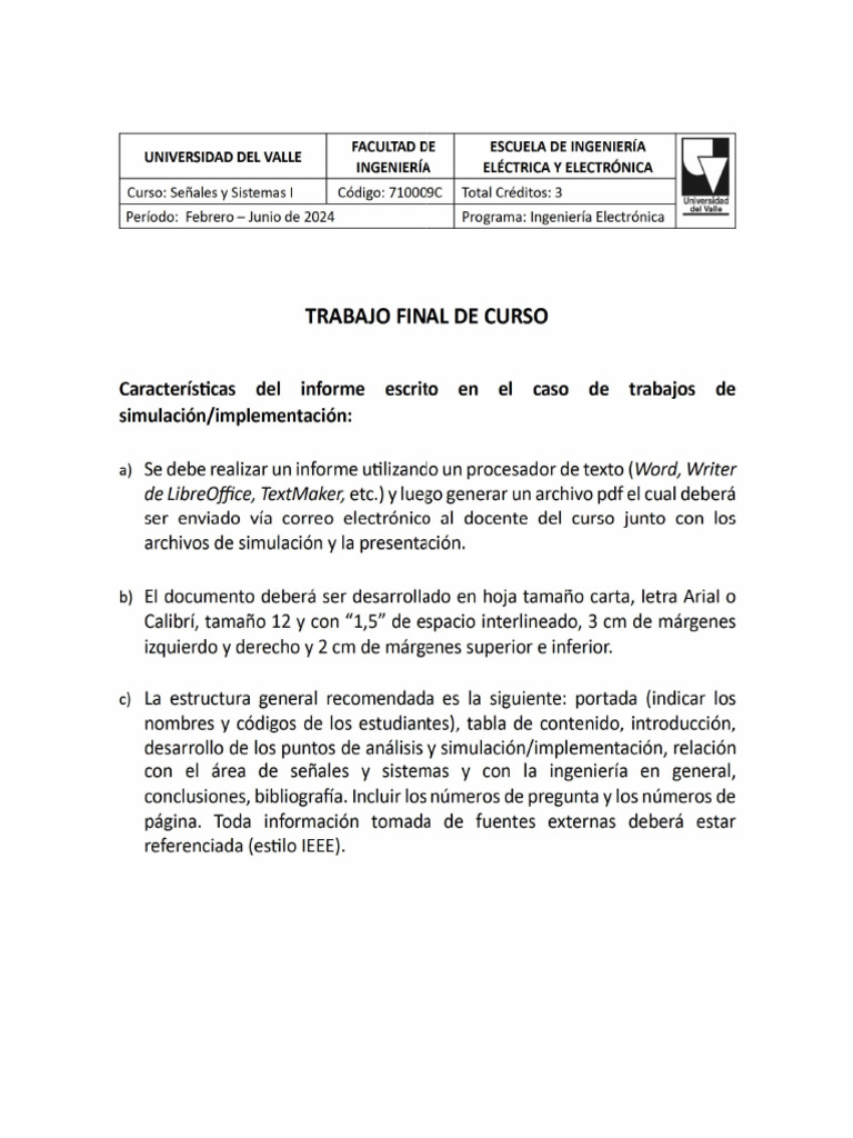 Características Del Informe Escrito | PDF