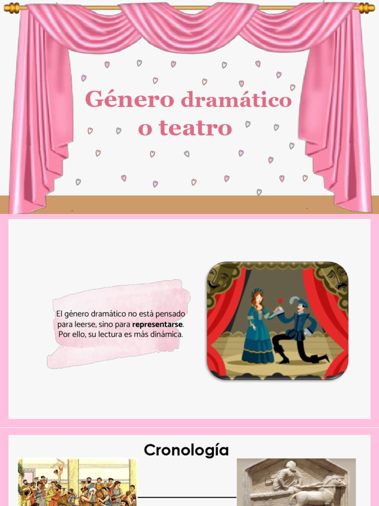 Géneros-literarios.-Dramático | PDF | Tragedia griega | Teatro