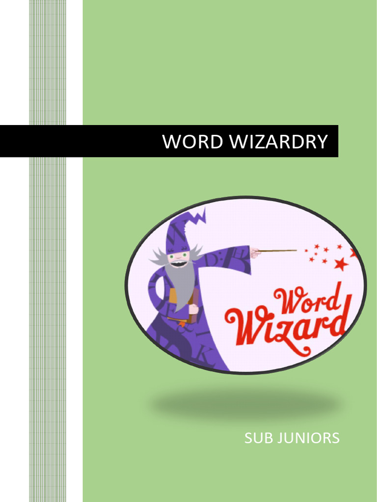 SUB JUNIOR Word Wizardry Booklet | PDF | Plural | Grammatical Number