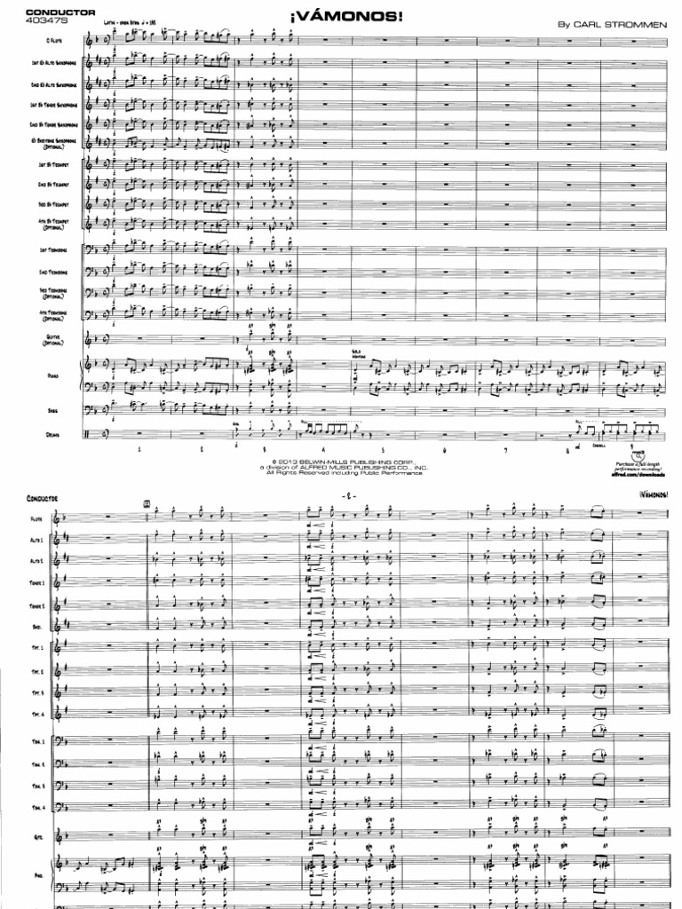 Vamonos Score | PDF