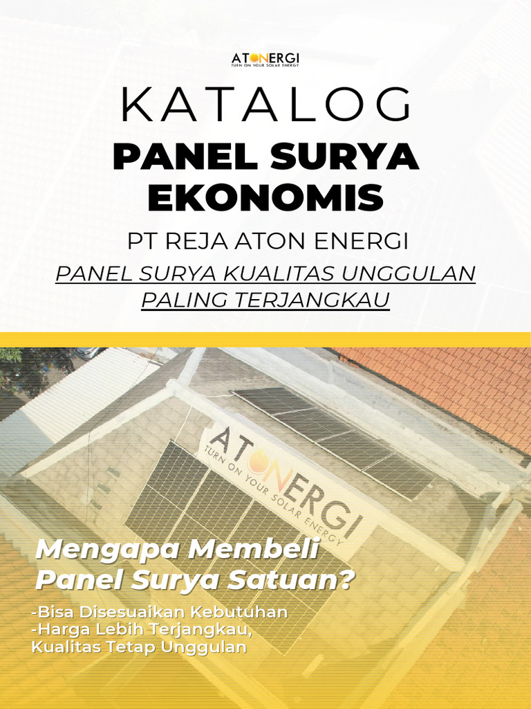 Katalog PLTS Atap Ekonomis Update Juni | PDF