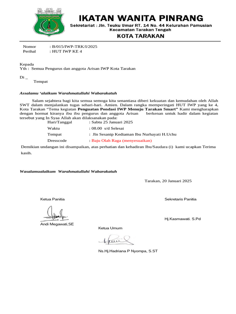 UNDANGAN IWP 2024 | PDF