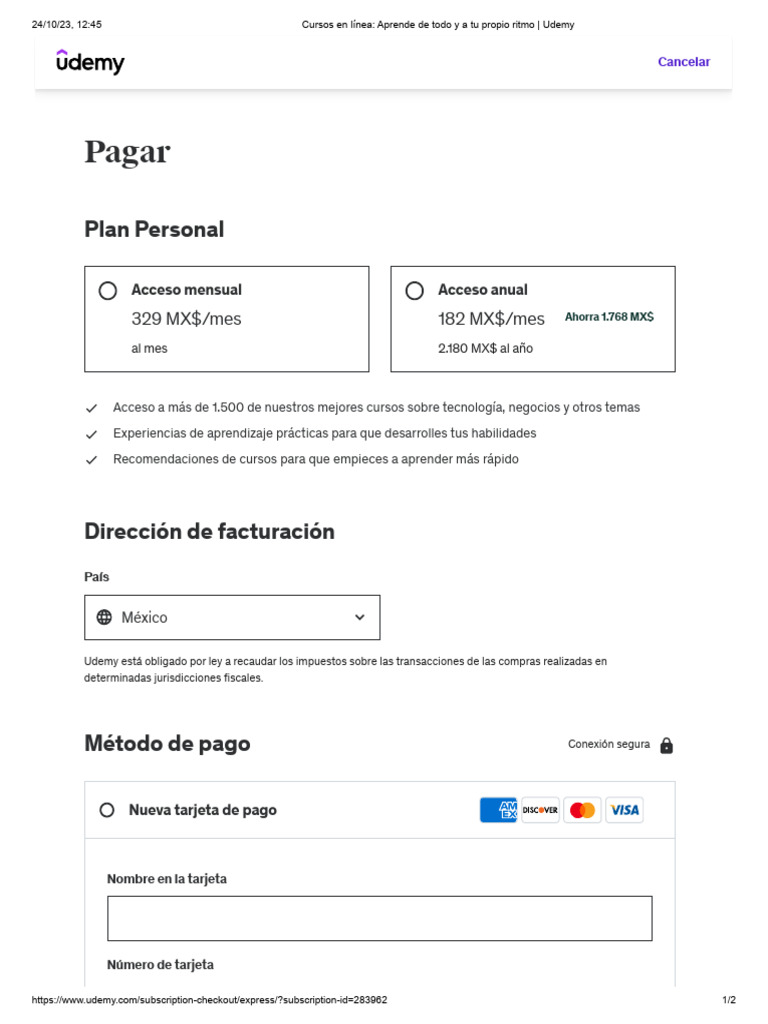 Cursos en Línea - Aprende de Todo y A Tu Propio Ritmo - Udemy | PDF