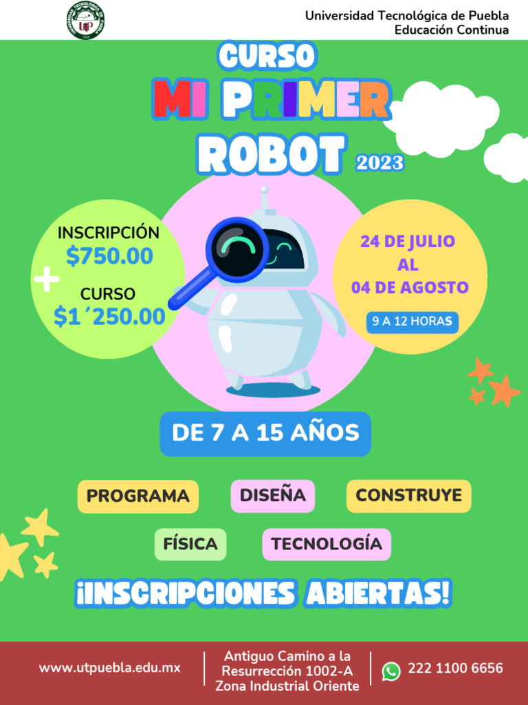 Flyer Curso MI PRIMER ROBOT | PDF