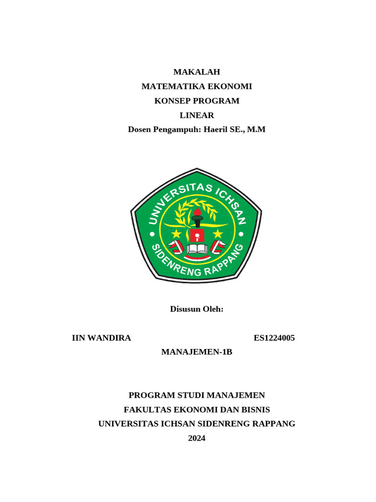 Optimalisasi Keuntungan dengan Program Linear | PDF