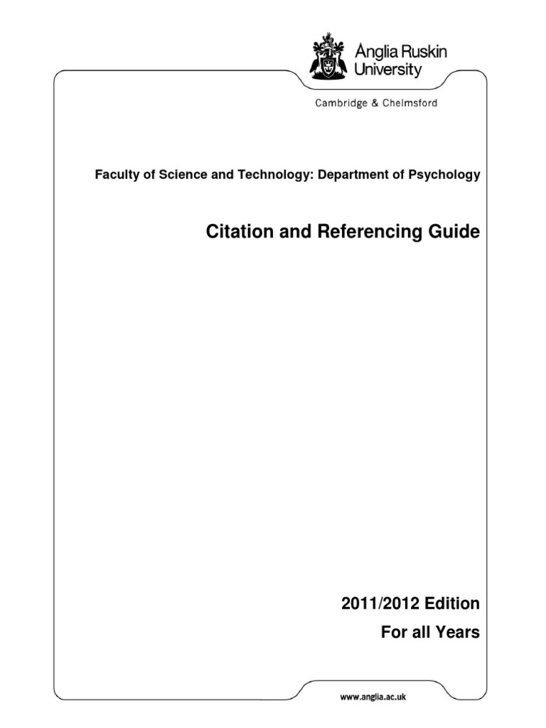 APA 6th Edition Referencing Guide | PDF | Citation | Apa Style