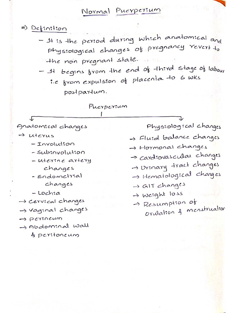 Normal Puerperium | PDF