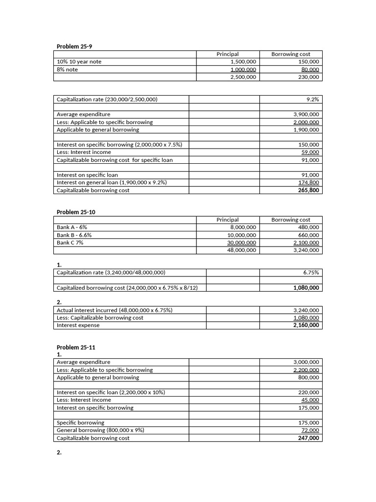 Problem 25 | PDF | Expense | Interest