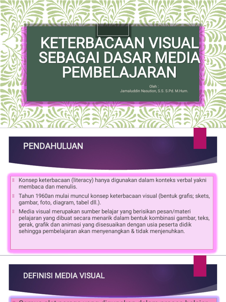 Keterbacaan Visual Sebagai Dasar Media Pemnelajaran(1) | PDF