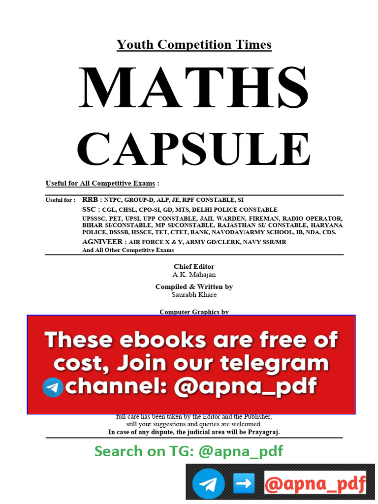 Mathematics Capsule Smart Concepts Ad Tricks Bilingual 2025 | PDF