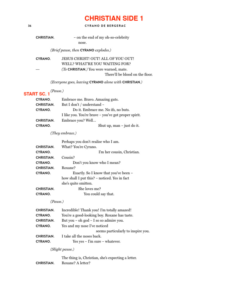 Cyrano de Bergerac - Christian Sides | PDF