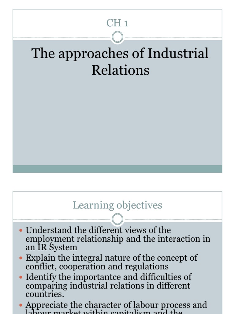 Dunlop Model | PDF | Industrial Relations | System