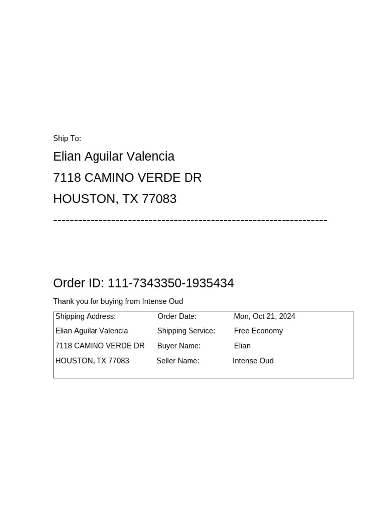 Invoice | PDF | Perfume | Home