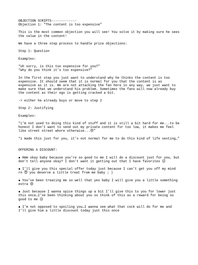 Handling Price Objections in Sales | PDF