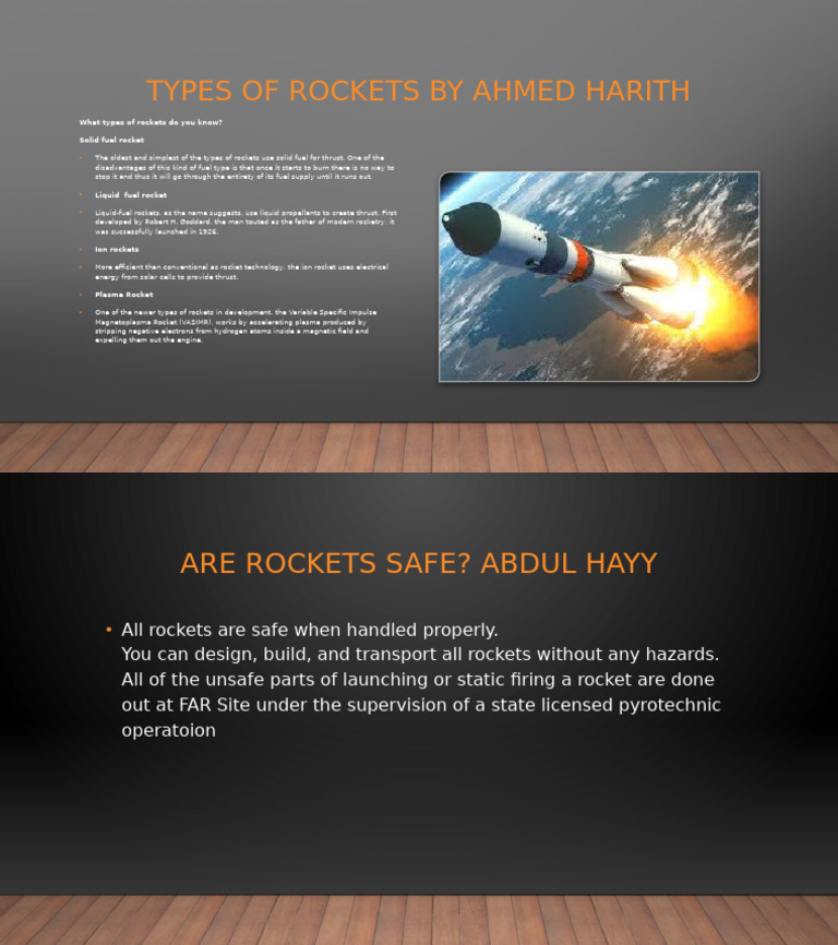 Rocket Types and Safety Guide | PDF