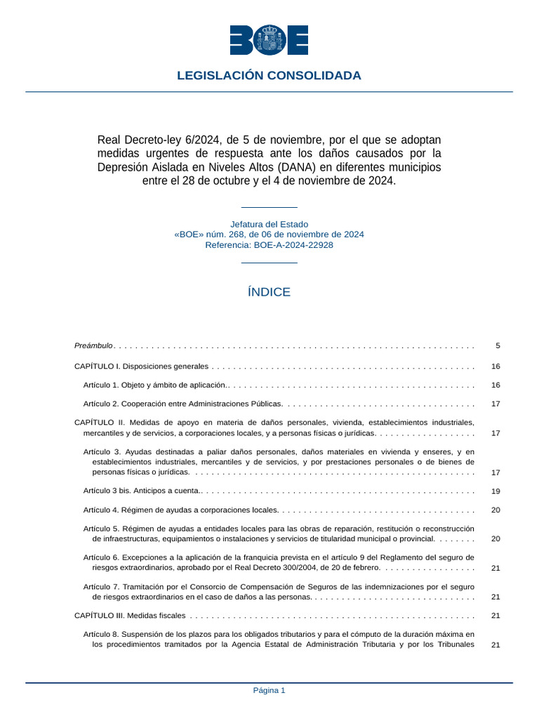 BOE-A-2024-22928-consolidado | PDF | Impuestos | Seguro