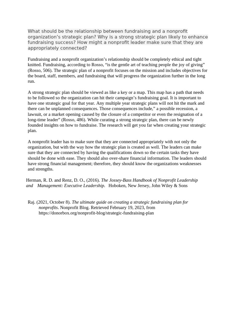 What Should Be The Relationship Between Fundraising and A Nonprofit ...