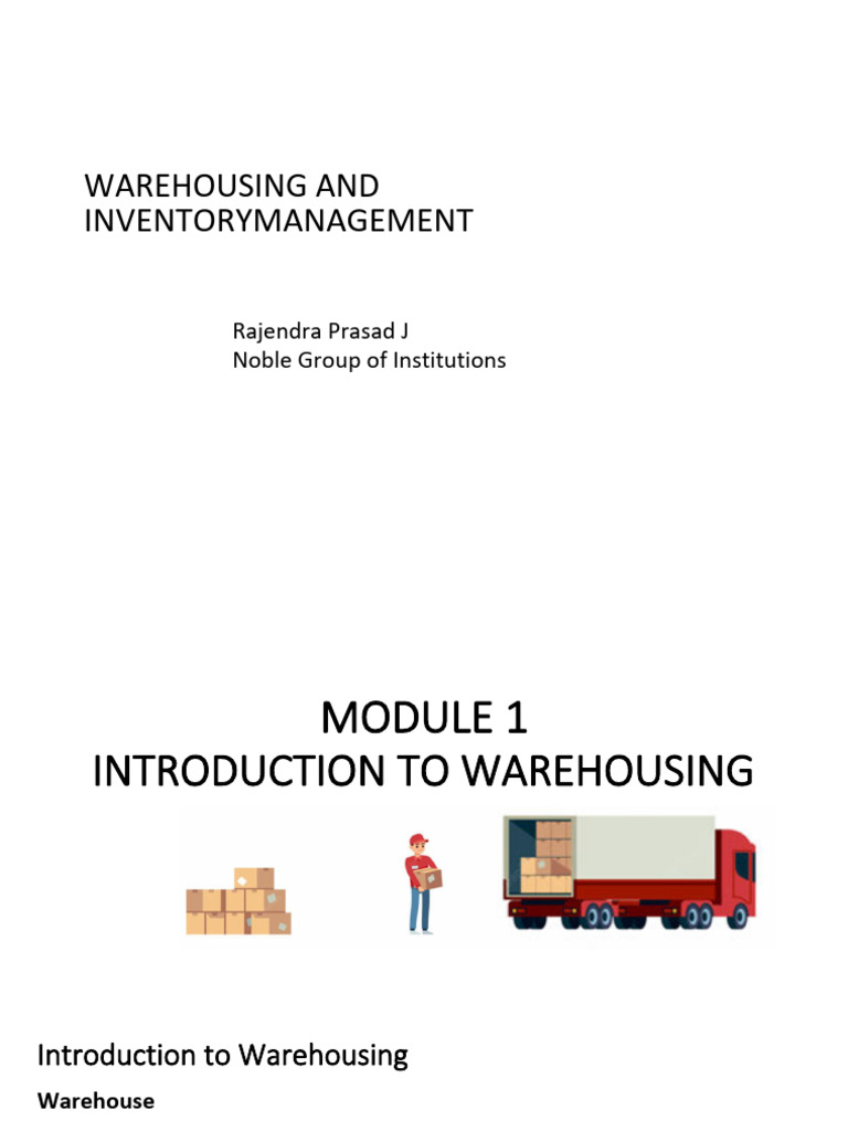 WAREHOUSING AND INVENTORY MANAGEMENT | PDF | Inventory | Warehouse