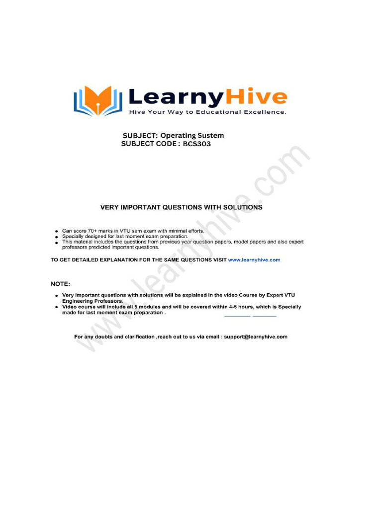 os-m4 | PDF | Operating System | Computer Architecture
