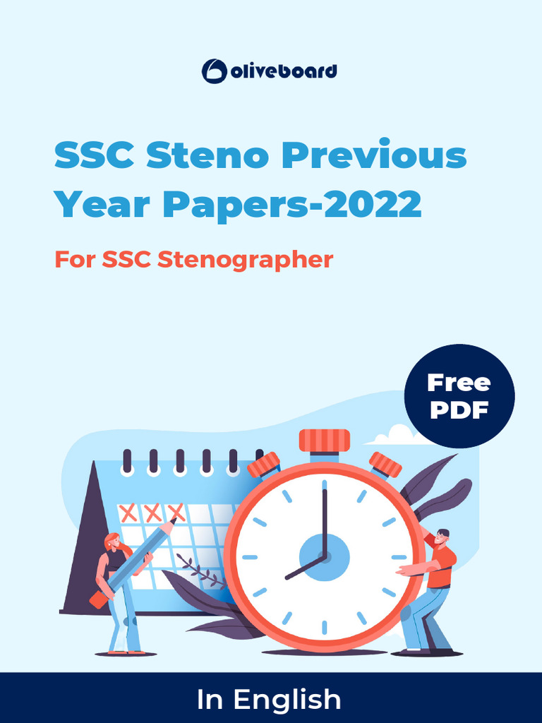SSC Steno Paper 2022 | PDF