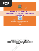 Physics Syllabus Zimsec | PDF | Acceleration | Force