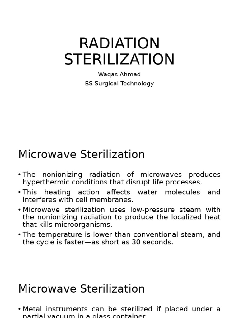 25 Radiation Sterilization | PDF | Radiation | Ionizing Radiation