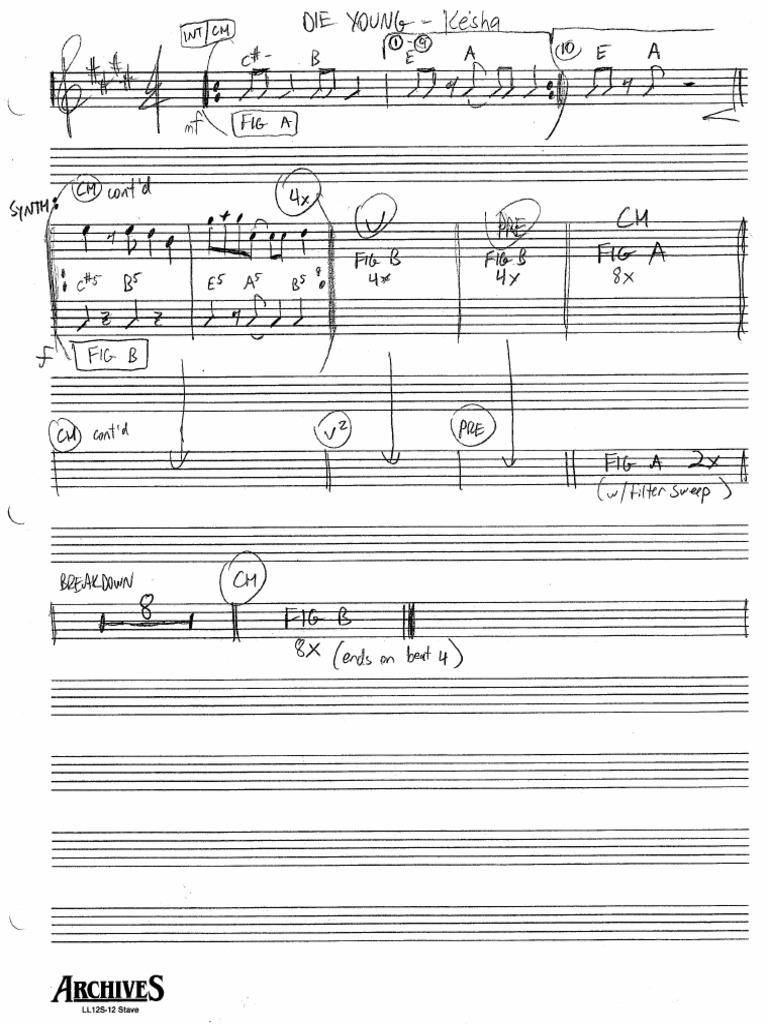 DIe Young - Kesha | PDF