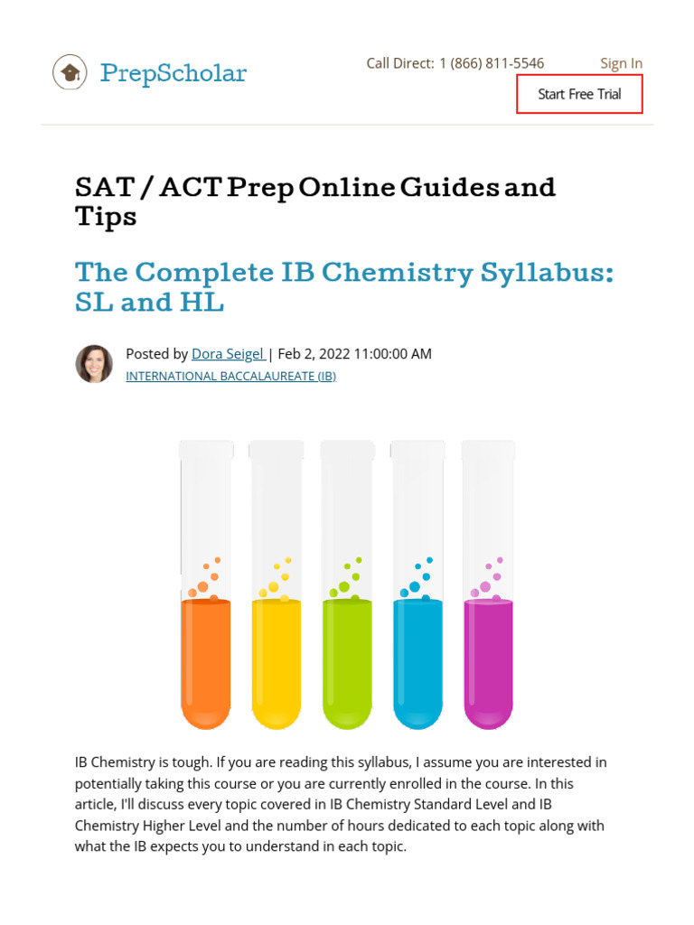 IB Chemistry Syllabus Overview | PDF | Ionic Bonding | Chemical Bond