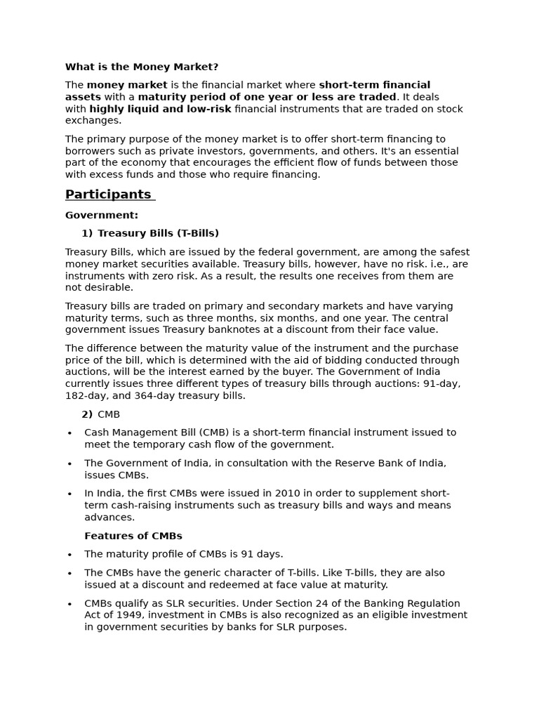 FFMB Notes | PDF | Repurchase Agreement | Loans