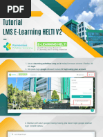 Tutorial LMS E-Learning Mahasiswa Rev | PDF